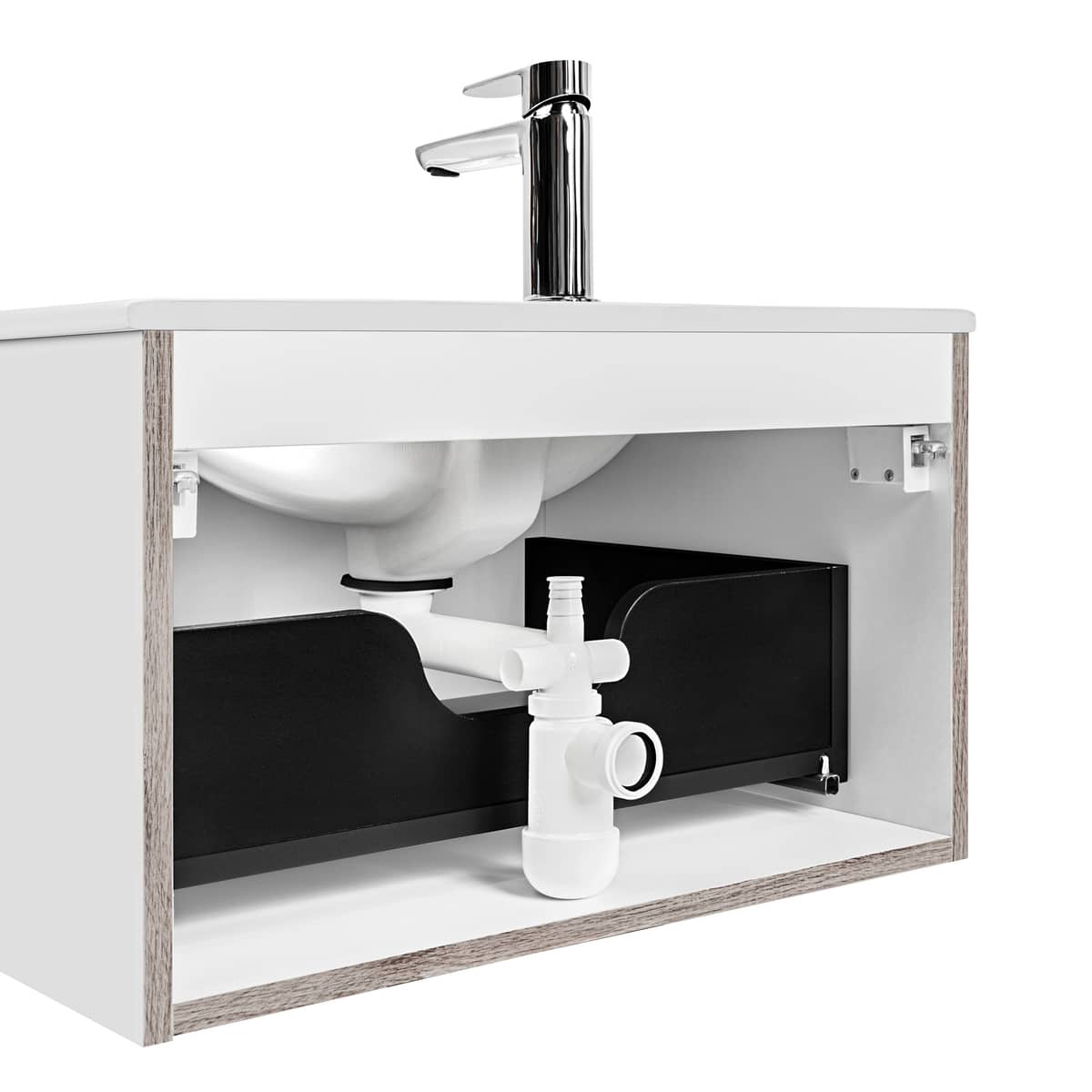 Praustuvo sifonas PRELOC, juodas | Amore for Home